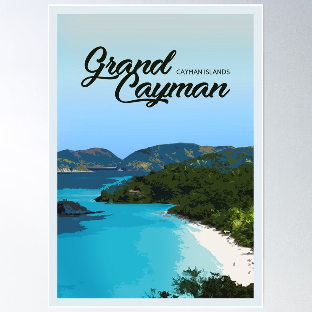 Grand Cayman Poster, 8x12 UNFRAMED - Walmart.com
