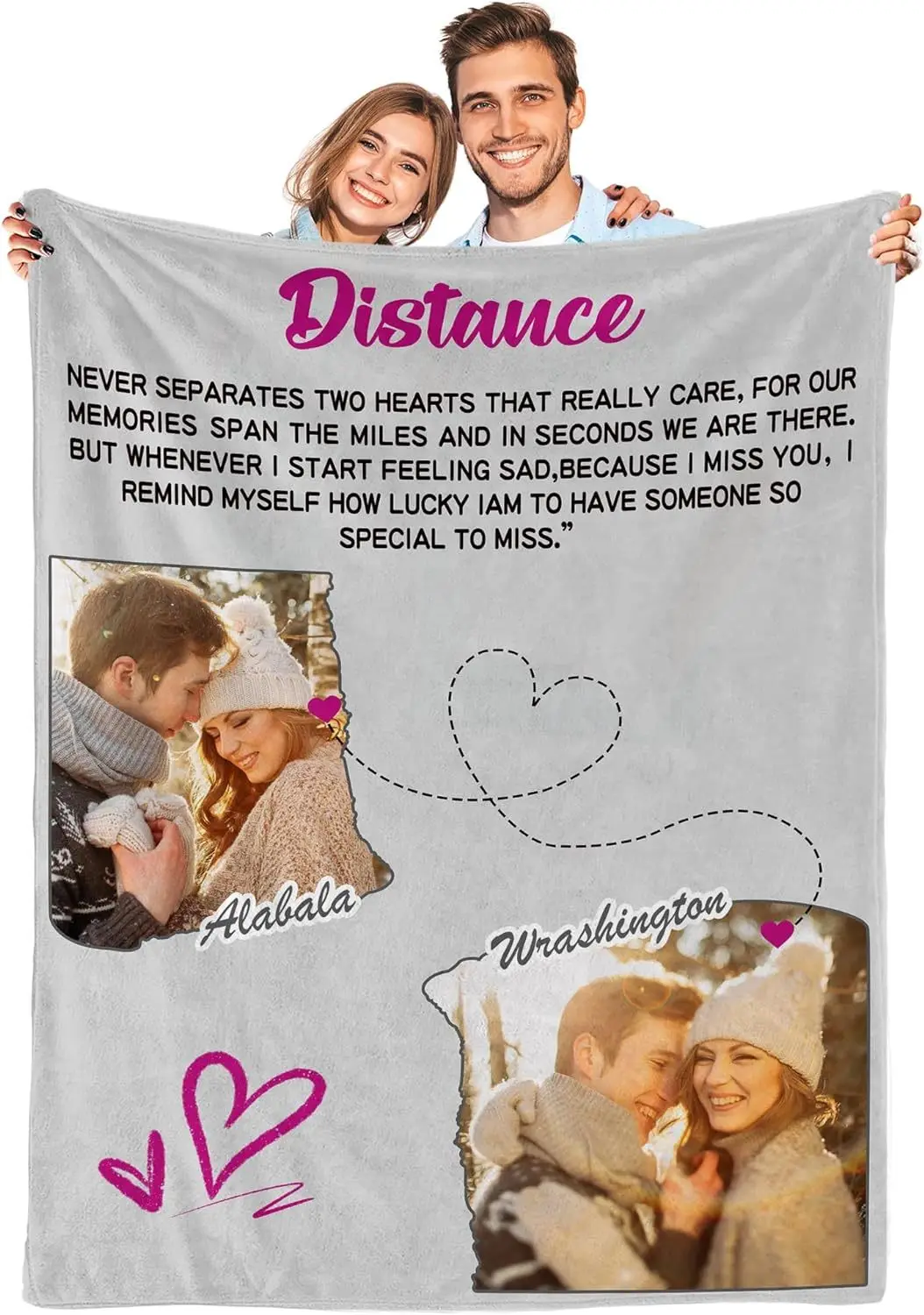Gift photo blankets, customized gifts for couples, birthdays ...