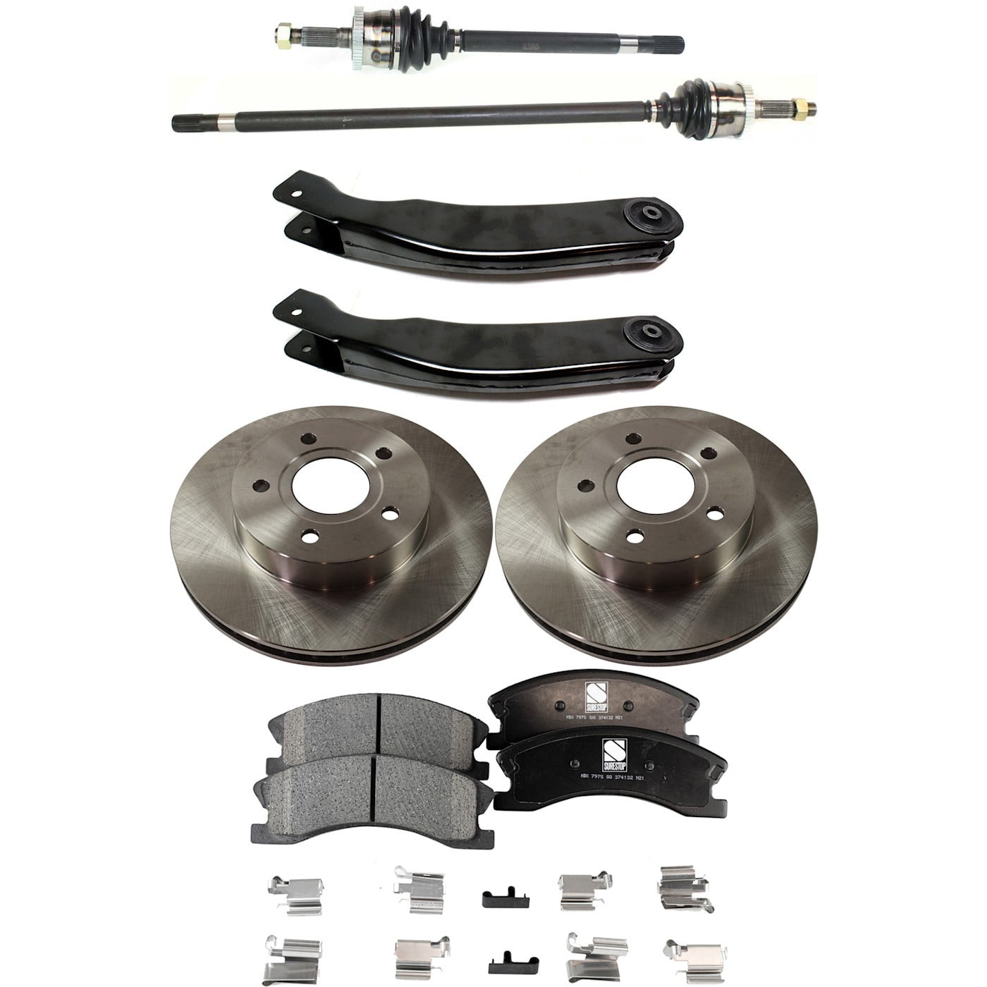 for Grand for Cherokee 8-Piece Kit Axle Assembly Left/Right Front CV ...