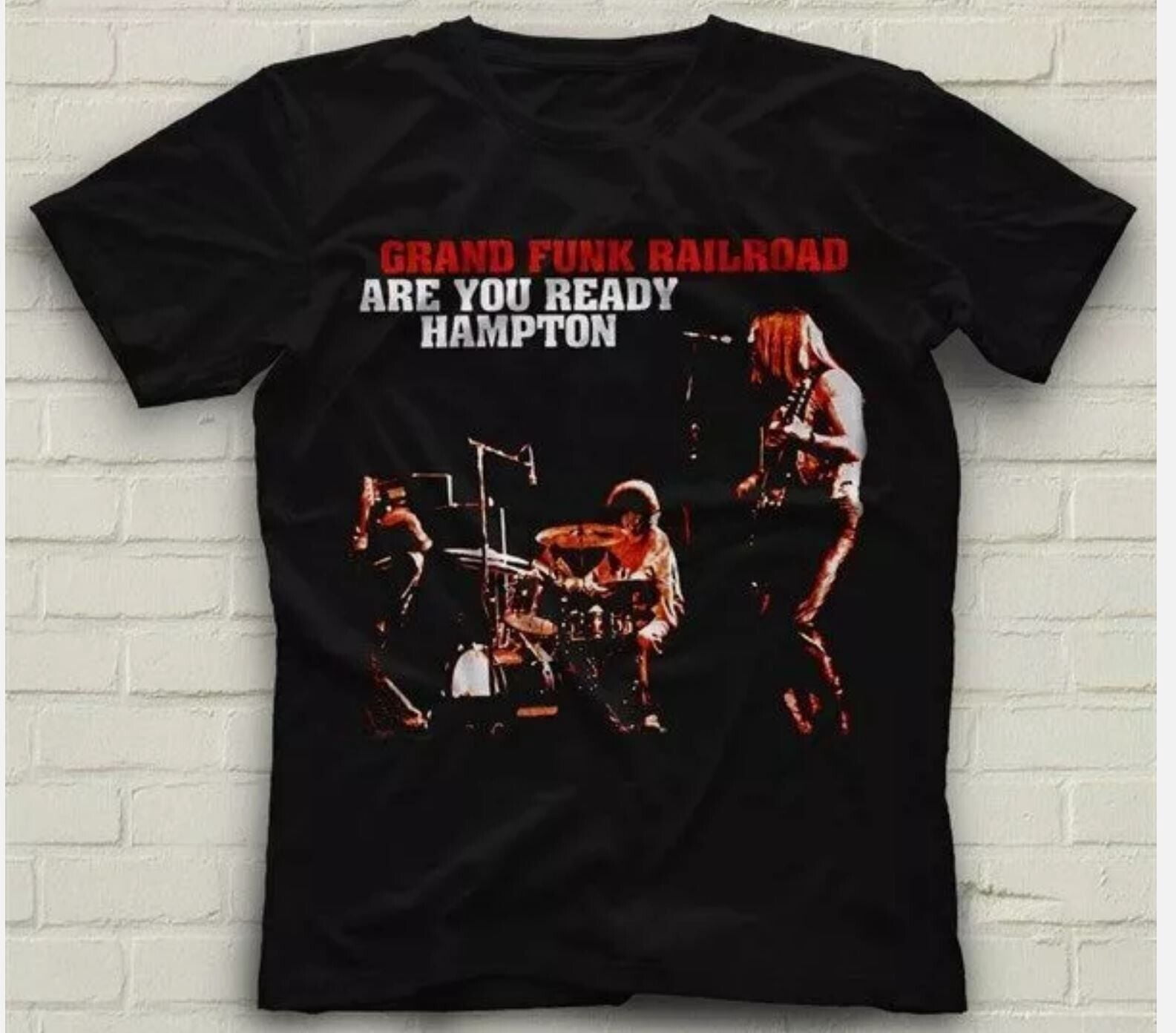 Grand Funk Railroad Band Live T Shirt Black S-3XL Cotton - Walmart.com