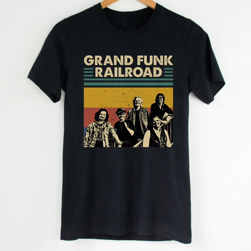 Grand Funk Railroad band T-shirt Black Short sleeve All Sizes 3F480 ...