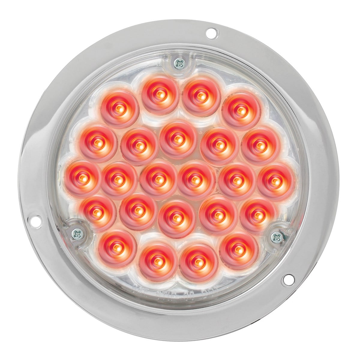 Grand General 87583 4" Pearl Red/Clear 24 LED Light with #1157 Plug in ...