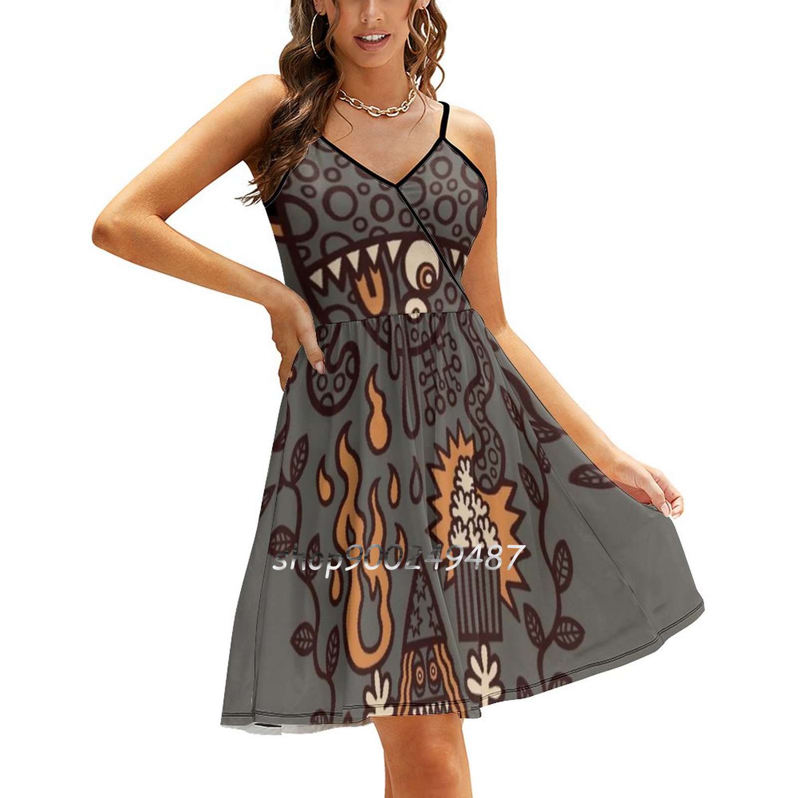 Grand Magus Summons Entity With Dark Popcorn Power Sweet Elegant Dress ...