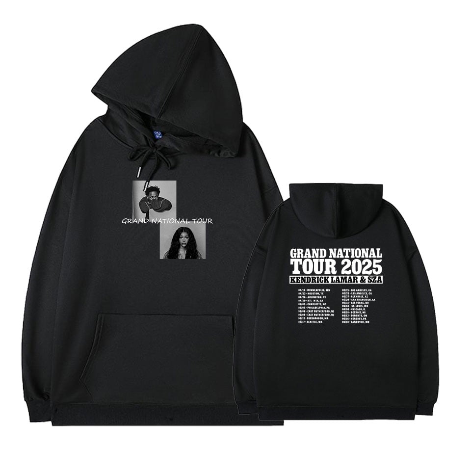 Grand National Tour Merch Kendrick Lamar & SZA Hoodie Sweatshirt ...