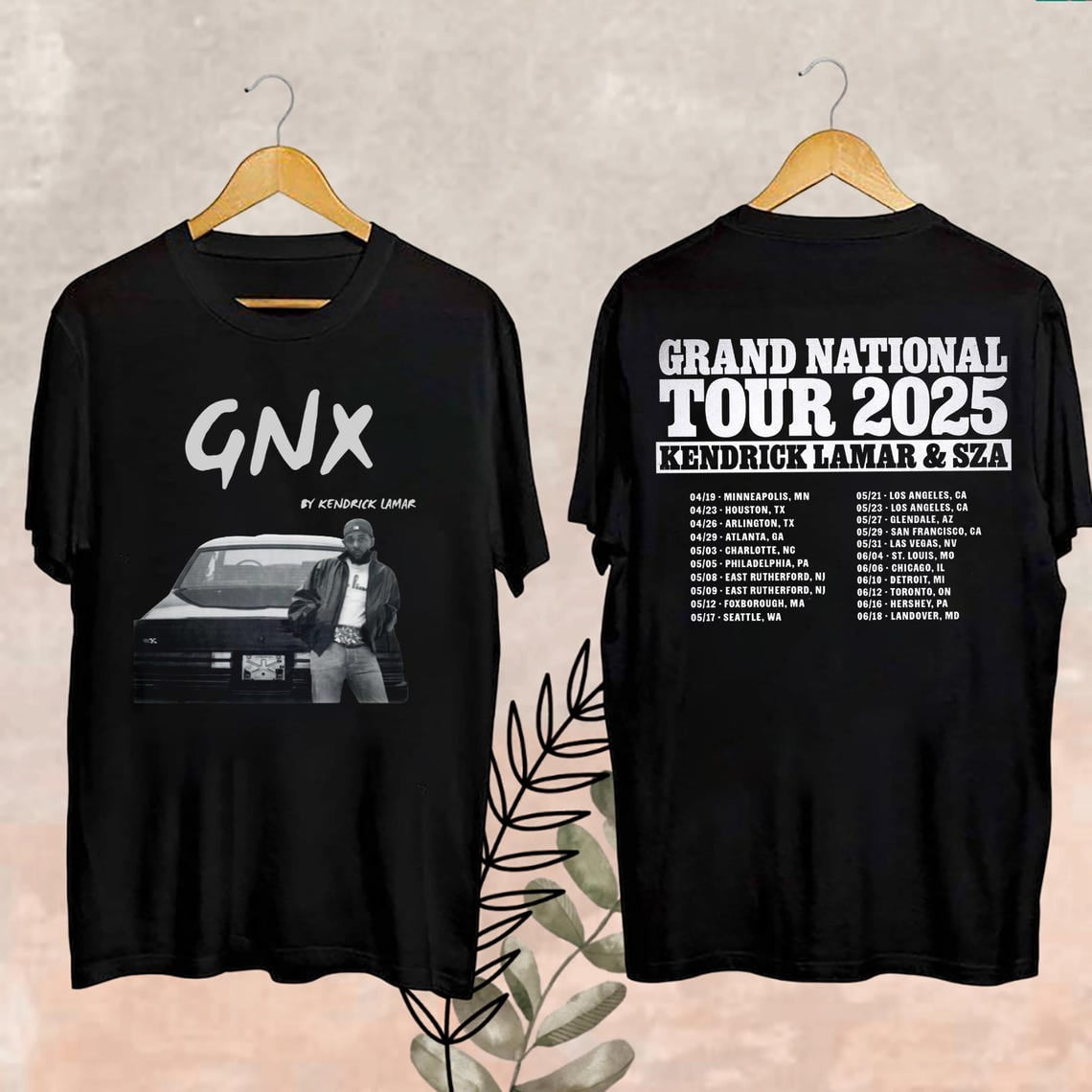 Grand National Tour T-Shirt, Kendrick Lamar Tour 2025 Fan Shirt ...