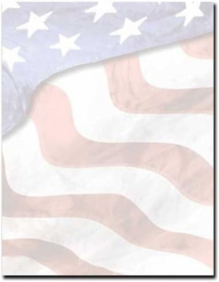 Grand Old Patriotic Flag 4th of July Computer Printer Paper (150 Sheets ...