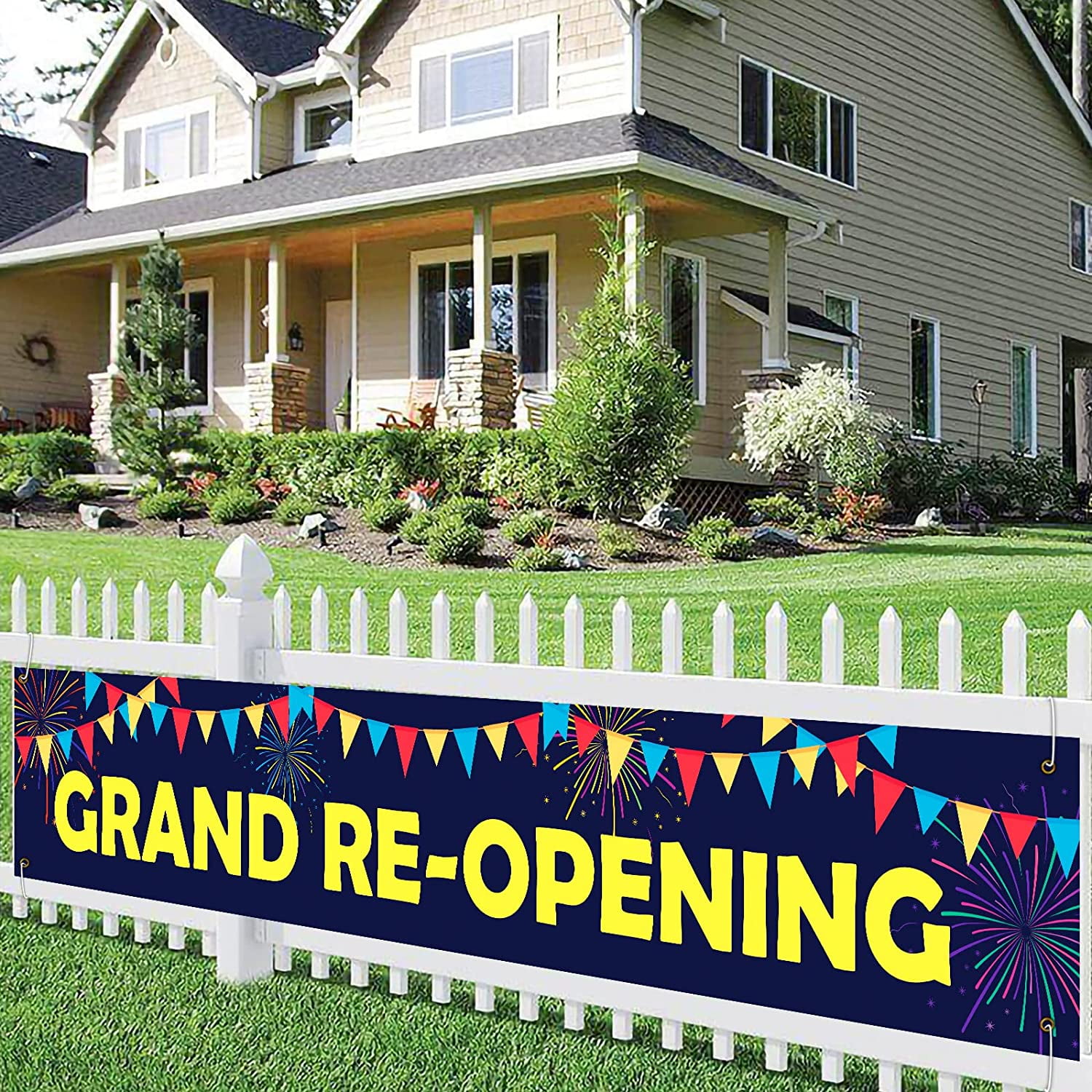 Grand Opening Banner - Re-Opening Banner,New Store Decorations,Grand ...