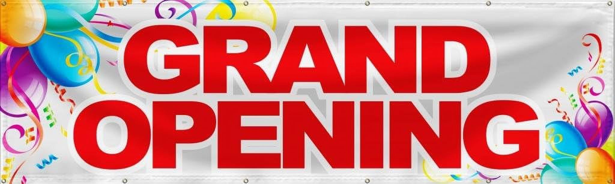 Grand Opening Banner Sign Store Signs Flag - 36X120 - Walmart.com