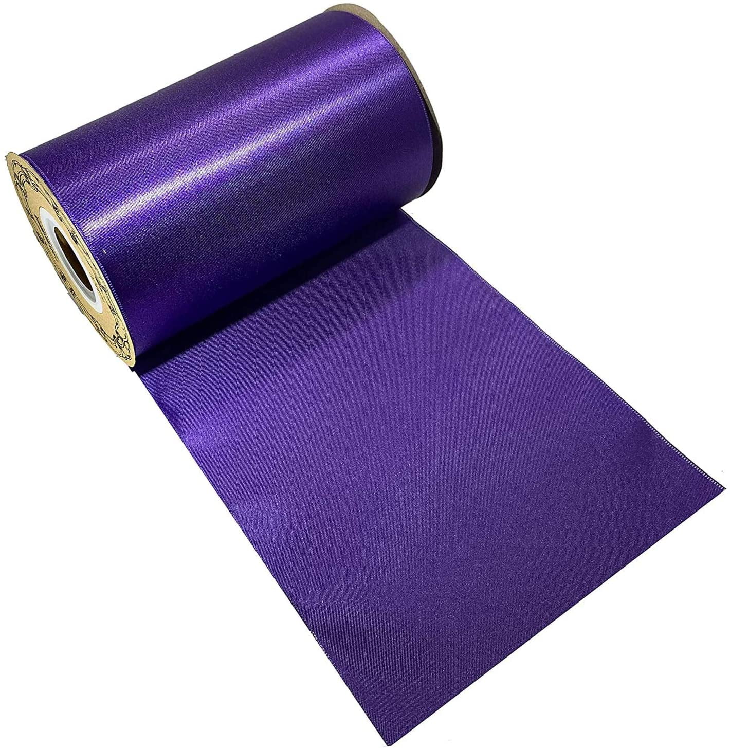 Grand Opening Purple Ribbon - 6" x 25 Yards, Double Wide for Parties ...