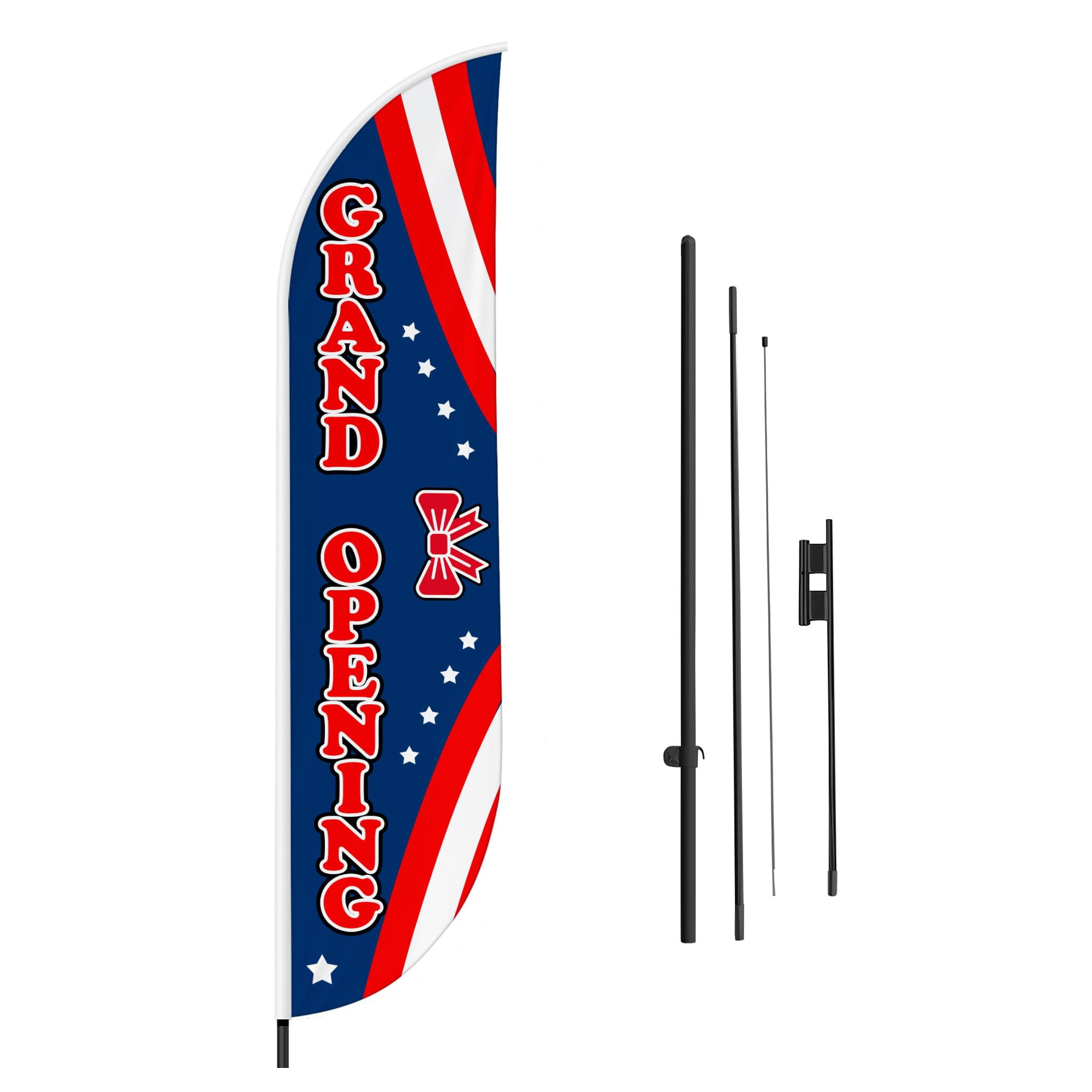 Grand Opening Feather Flag(11.5feetX2.5feet) by DreamController ...