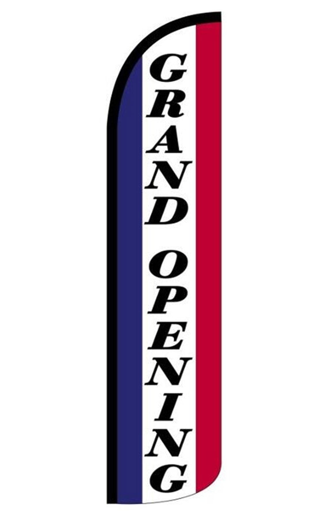 Grand Opening R/W/B Windless flag Without Pole Advertisement /Business ...