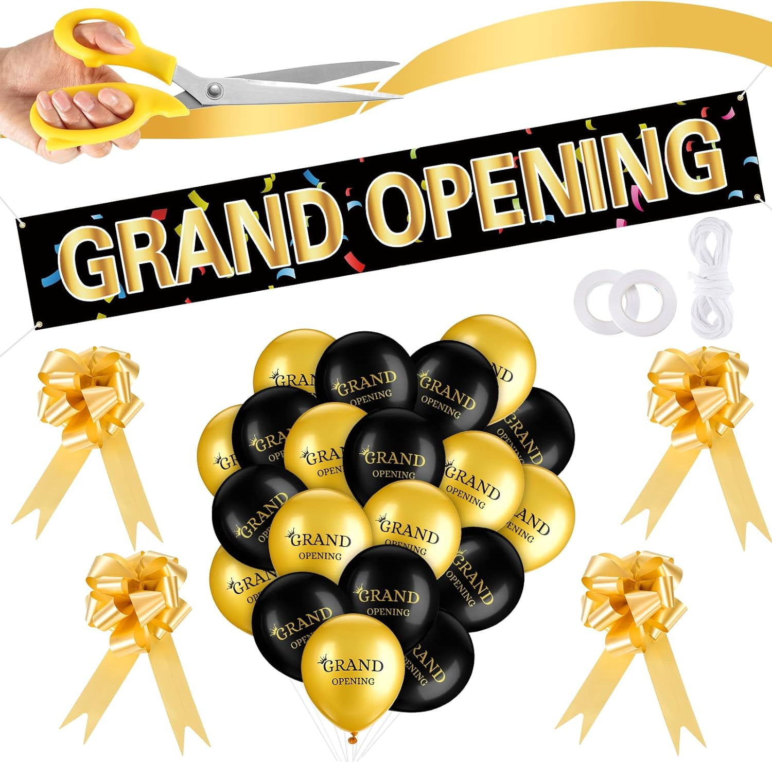 Grand Opening Ribbon Cutting Ceremony Kit & Banner - Premium ...