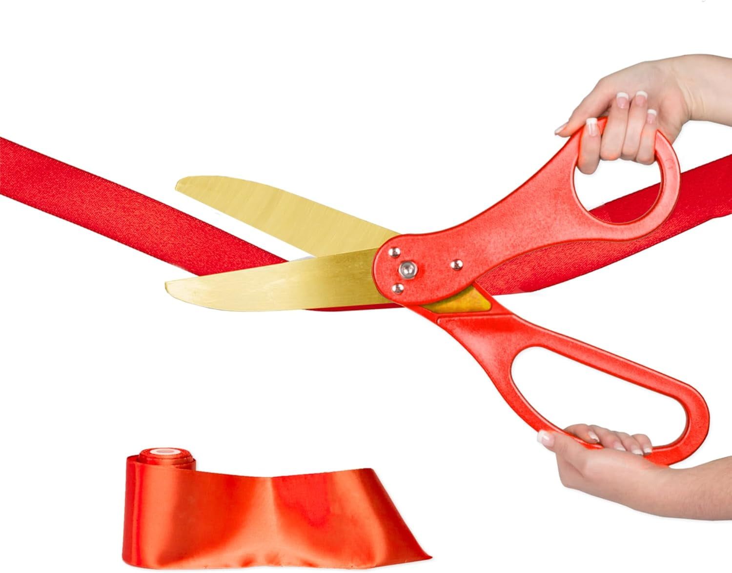 Grand Opening Ribbon Cutting Kit - Giant Gold Scissors with Red Handle ...
