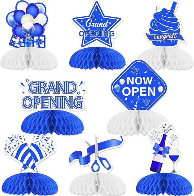 Grand Opening Table Decorations 8pcs Grand Opening Honeycomb ...