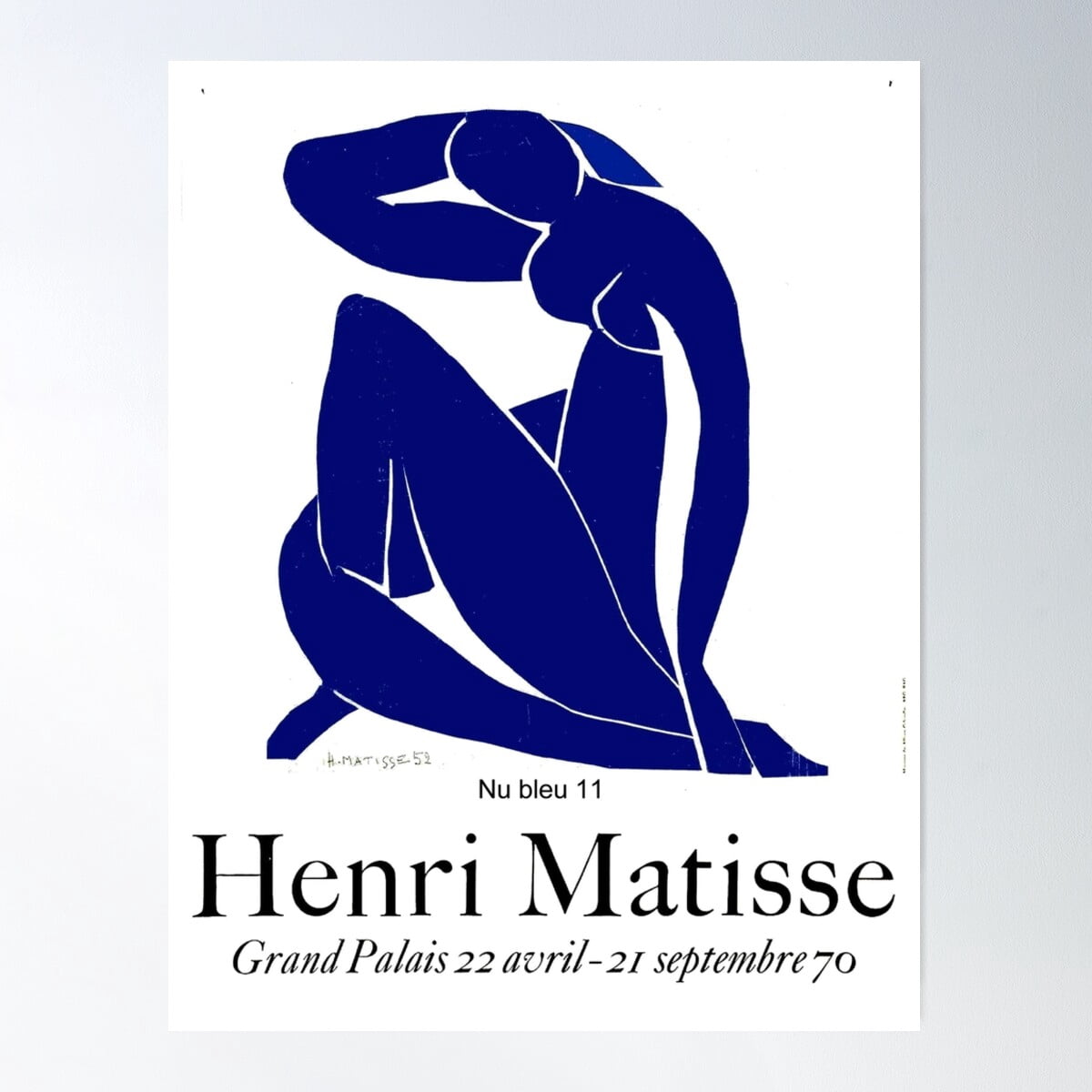 Grand Palais : Vintage 1970 Matisse Nu Bleu La Chevelure Exhibit ...