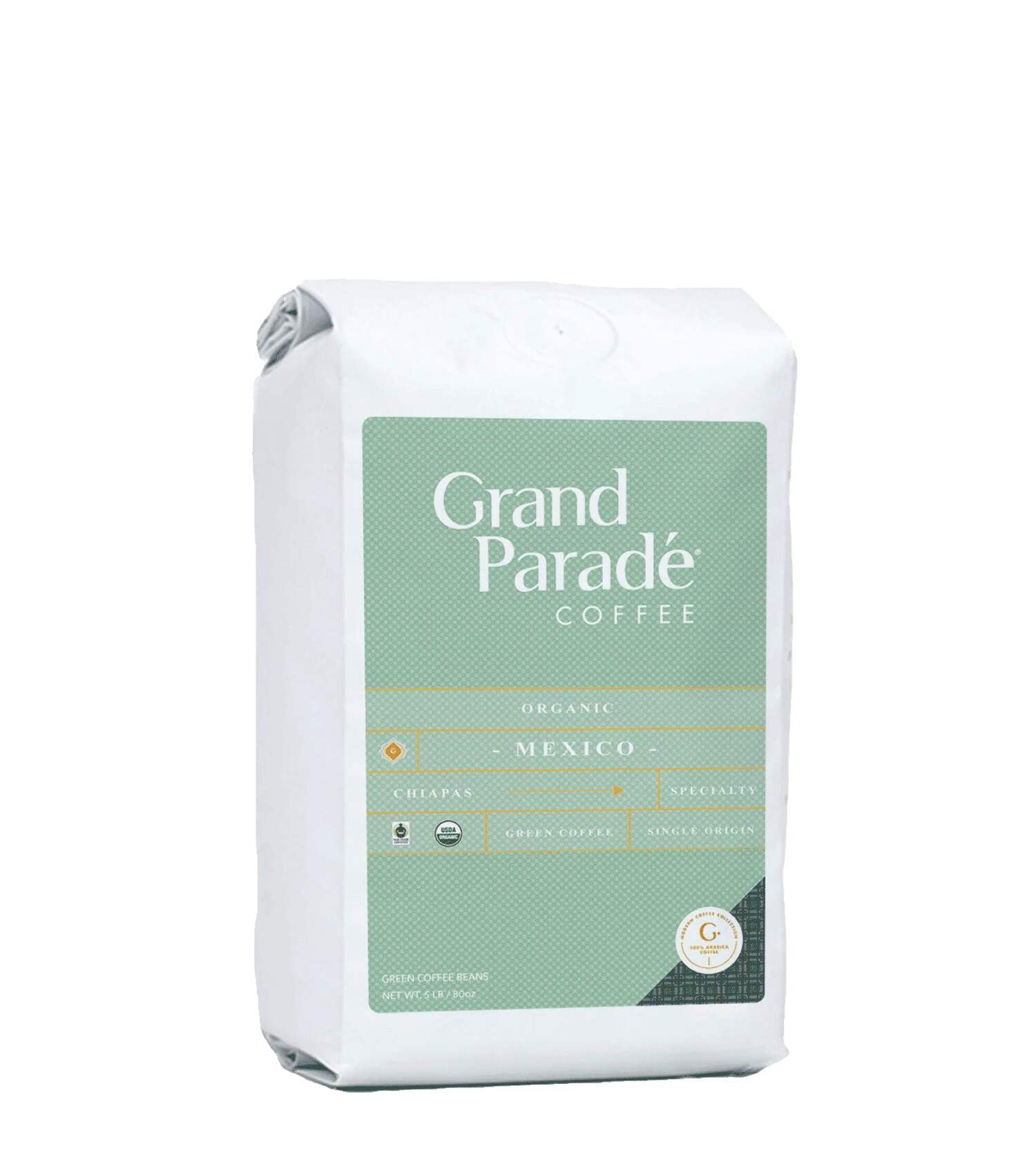 Grand Parade Coffee, 3 lbs Organic Mexico Chiapas Unroasted Green ...