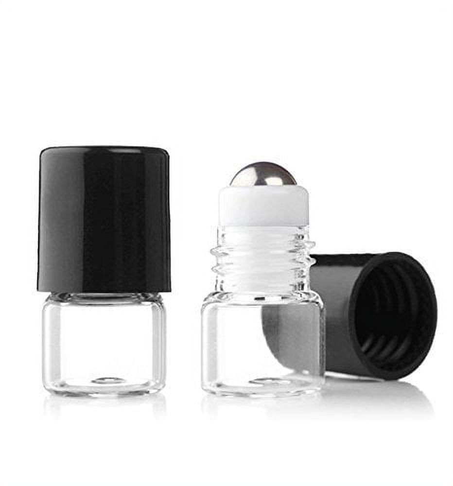 Grand Parfums Empty 1ml Micro Mini Rollon Dram Glass Bottles with Metal ...