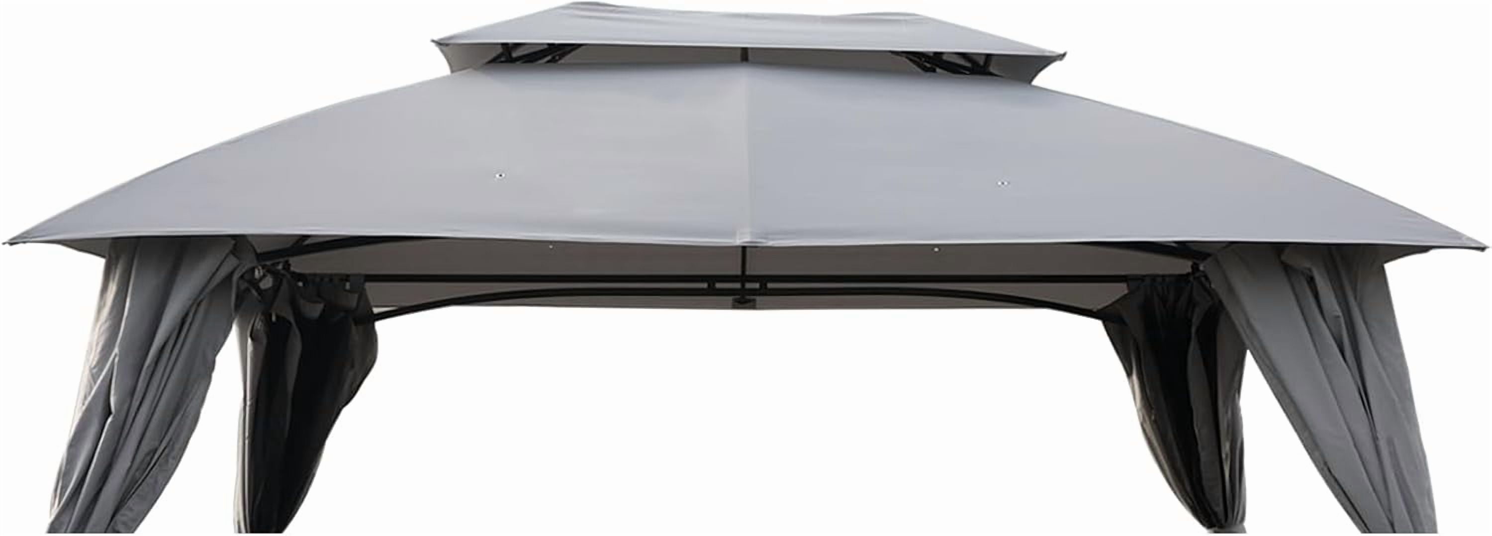 Grand Patio 10x13 Gazebo Replacement Canopy Curved Top Double Soft ...