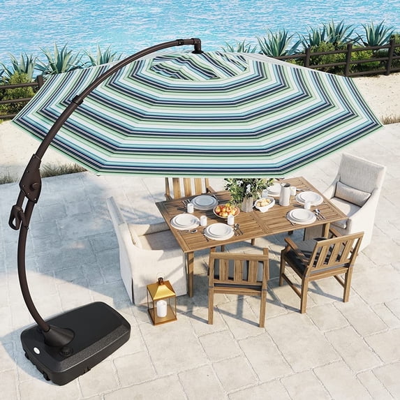 Grand Patio Large 11-Ft Cantilever Offset Umbrella for Outdoor, Deck ...