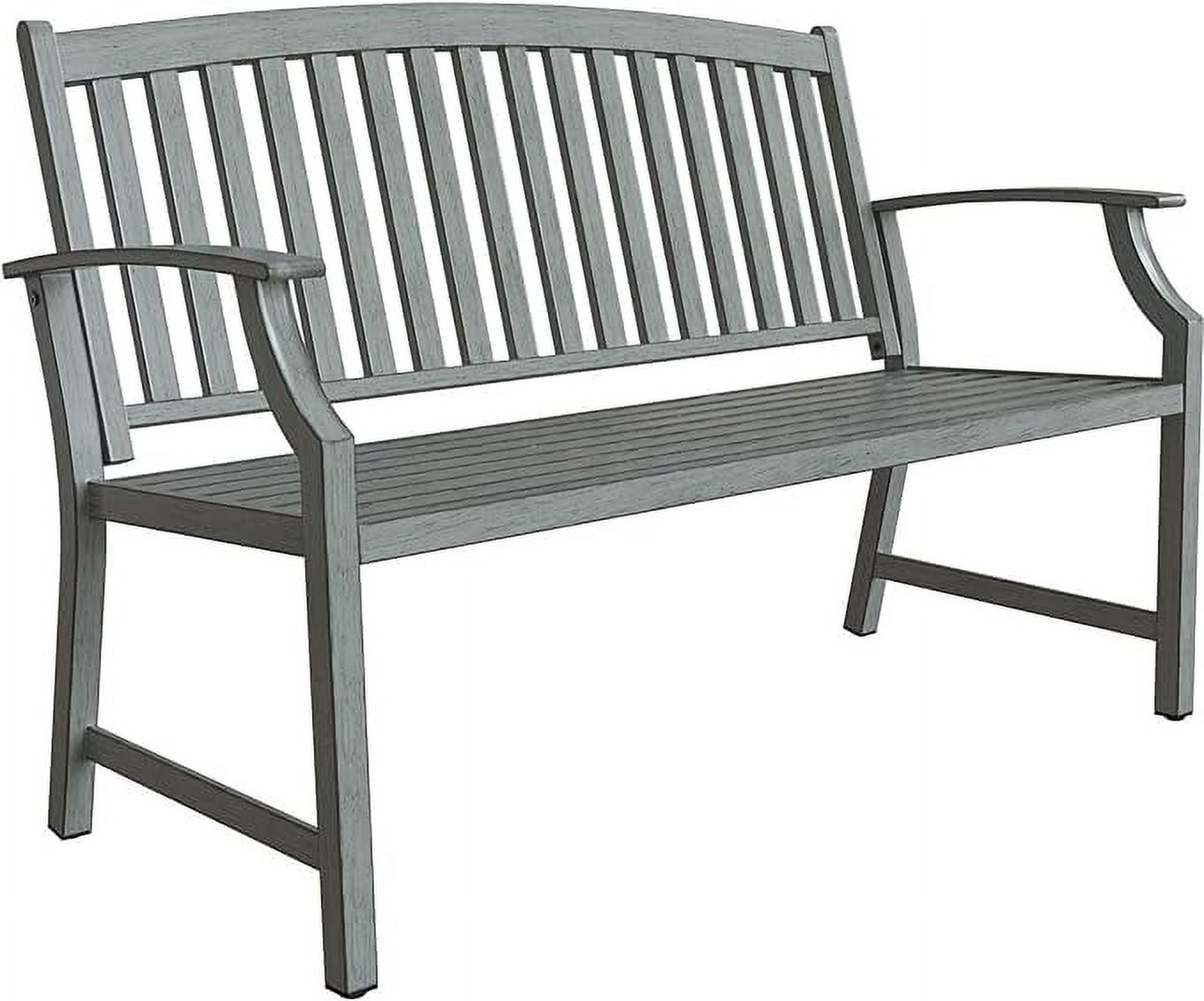 Grand Patio Garden Bench, Outdoor Benches with Back, Painted with Wood ...