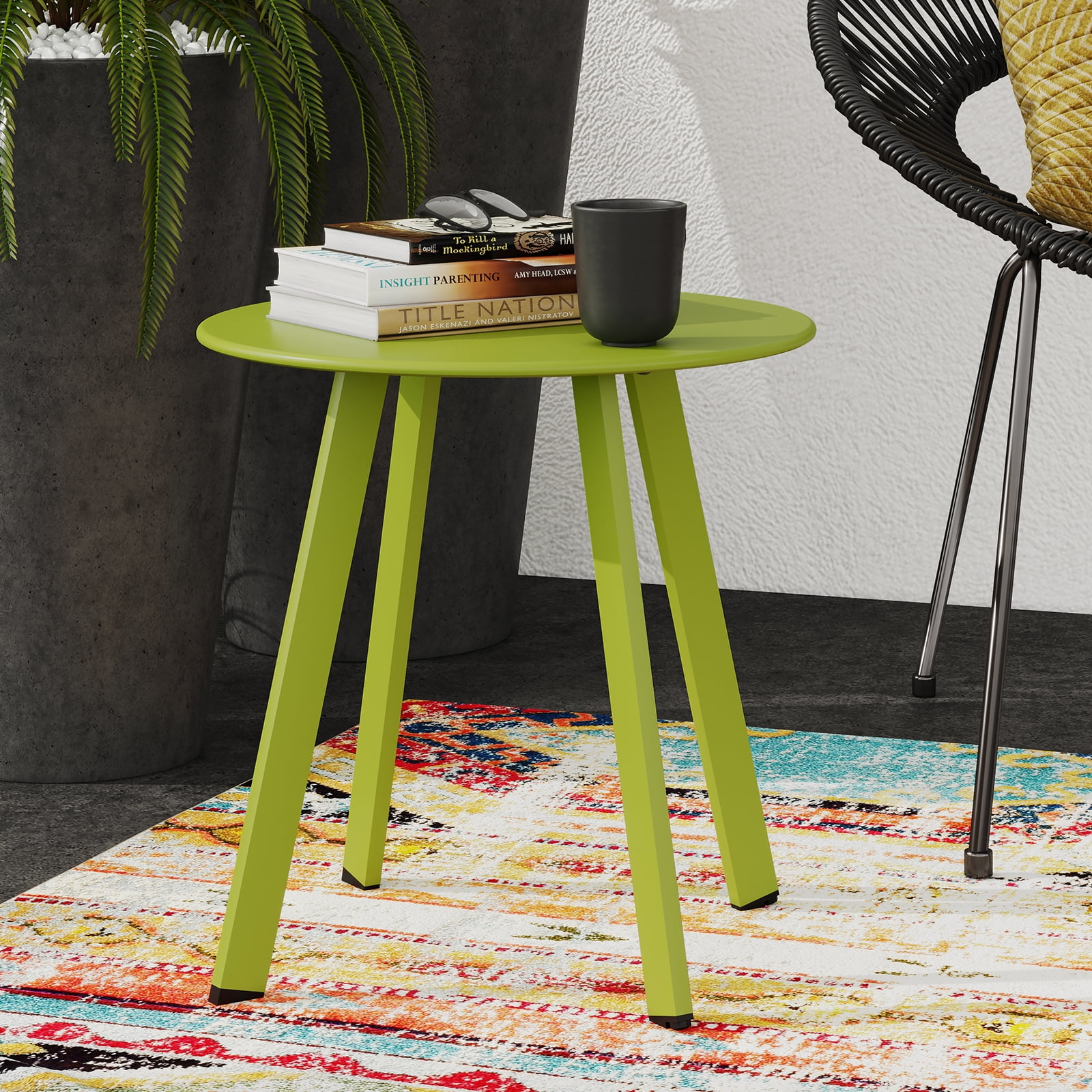 Grand Patio Indoor & Outdoor, Wiley Accent Table, Steel Powder Coated ...