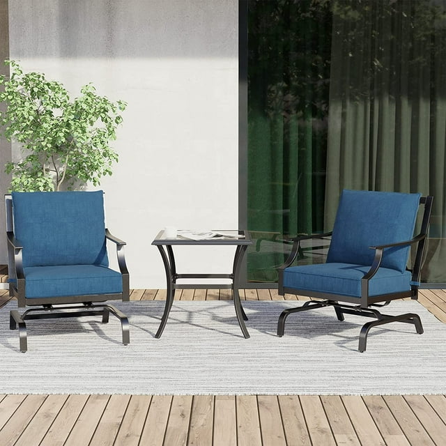 Grand Patio Outdoor Metal Furniture Deck Set, Small Porch 3 Piece Set ...