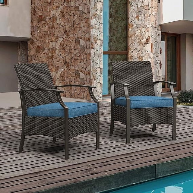 Grand Patio Adult Outdoor Club Chairs Set of 2 with Olefin Cushion ...