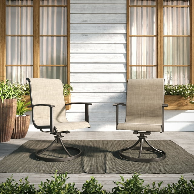 Grand Patio Furniture Deck, Outdoor Swivel Rocking Dining Chairs Set of ...