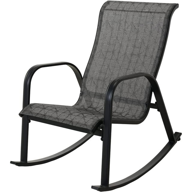 Grand Patio Outdoor Rocking Chair for Porch, All-Weather Rocker Chair ...