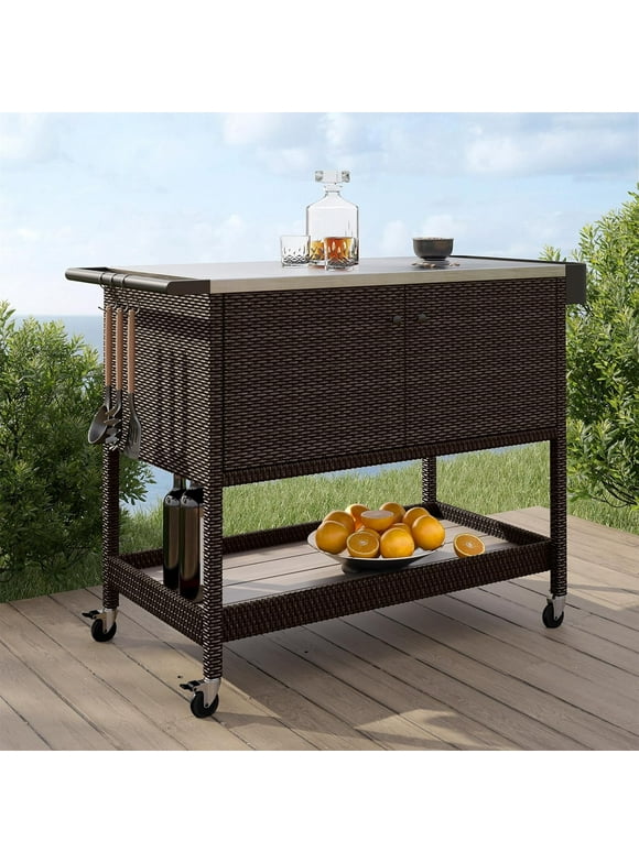 Outdoor Bar Carts in Outdoor Bar Furniture - Walmart.com