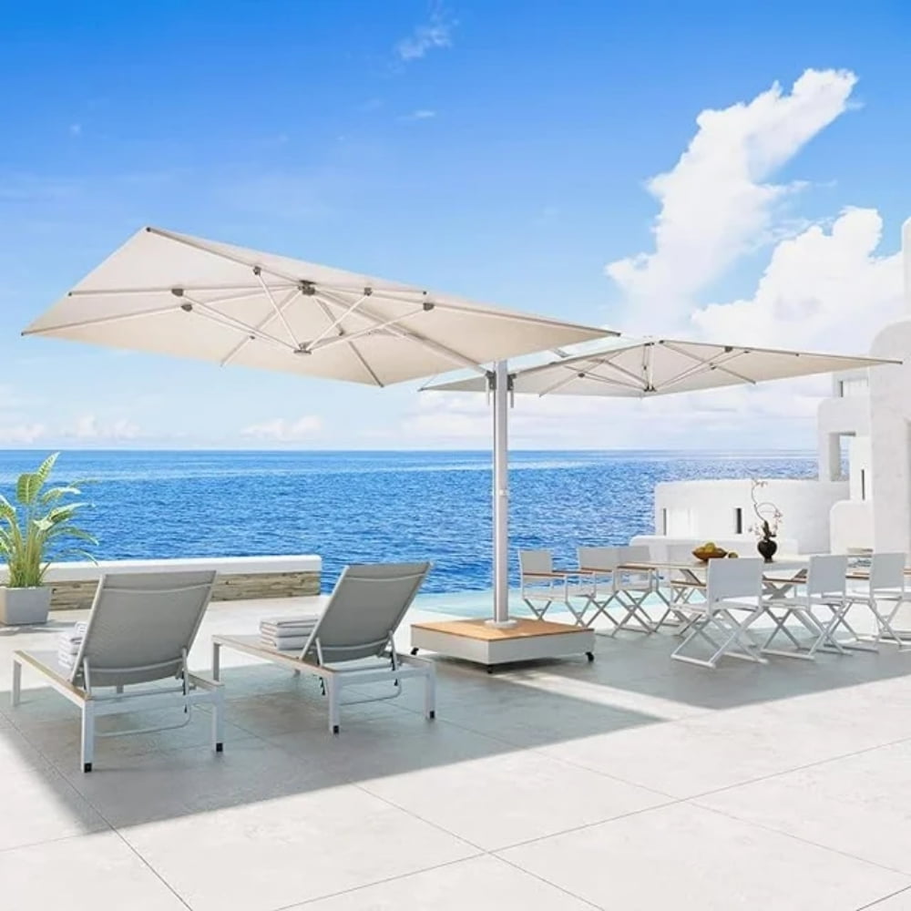 Grand Patio PLUTO 10x10 ft Double-Sided Outdoor Cantilever Umbrella ...