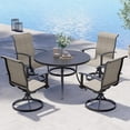 "Grand Patio 5-Piece Outdoor Furniture Set: Swivel Rocker Chairs, High ...