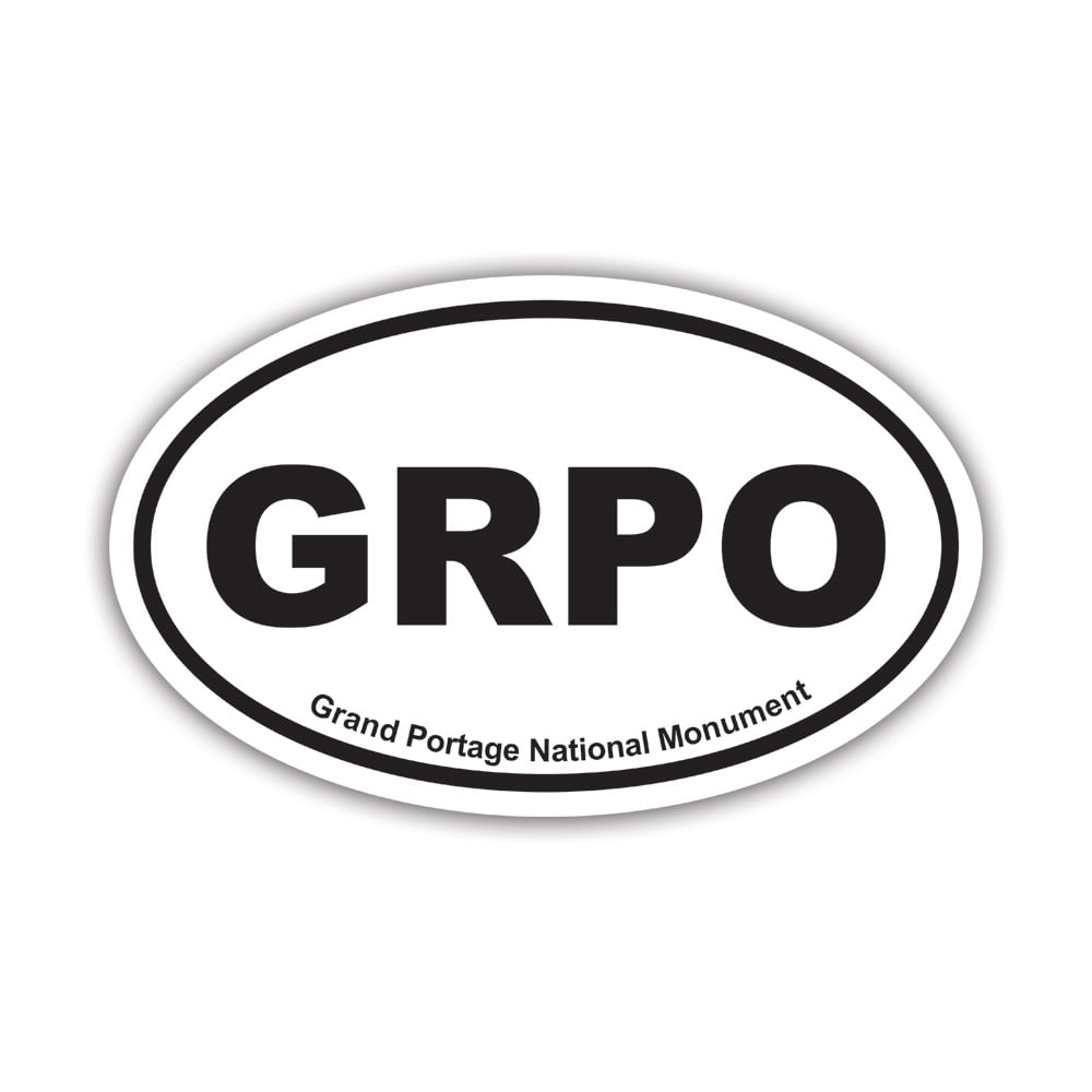 Grand Portage National Monument GRPO Oval Sticker Decal - Self Adhesive ...