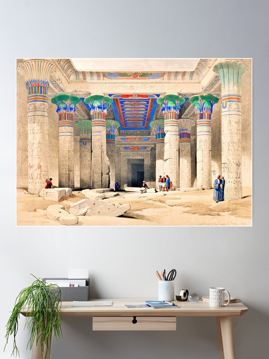Grand Portico Of The Temple Of Philae Nubia Illustration By David ...