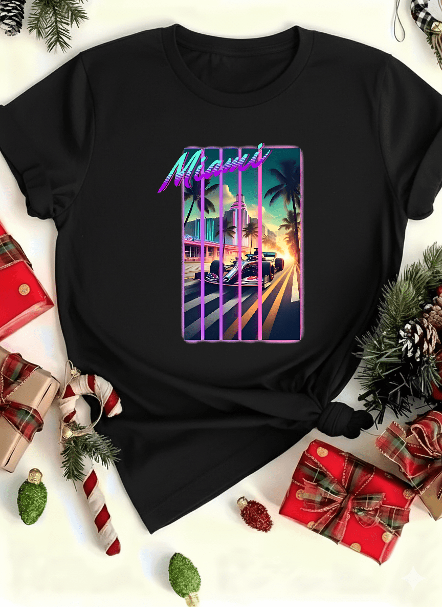 Grand Prix Fever Miami F1 Racing Formula One Fan Art Unisex T-Shirt ...