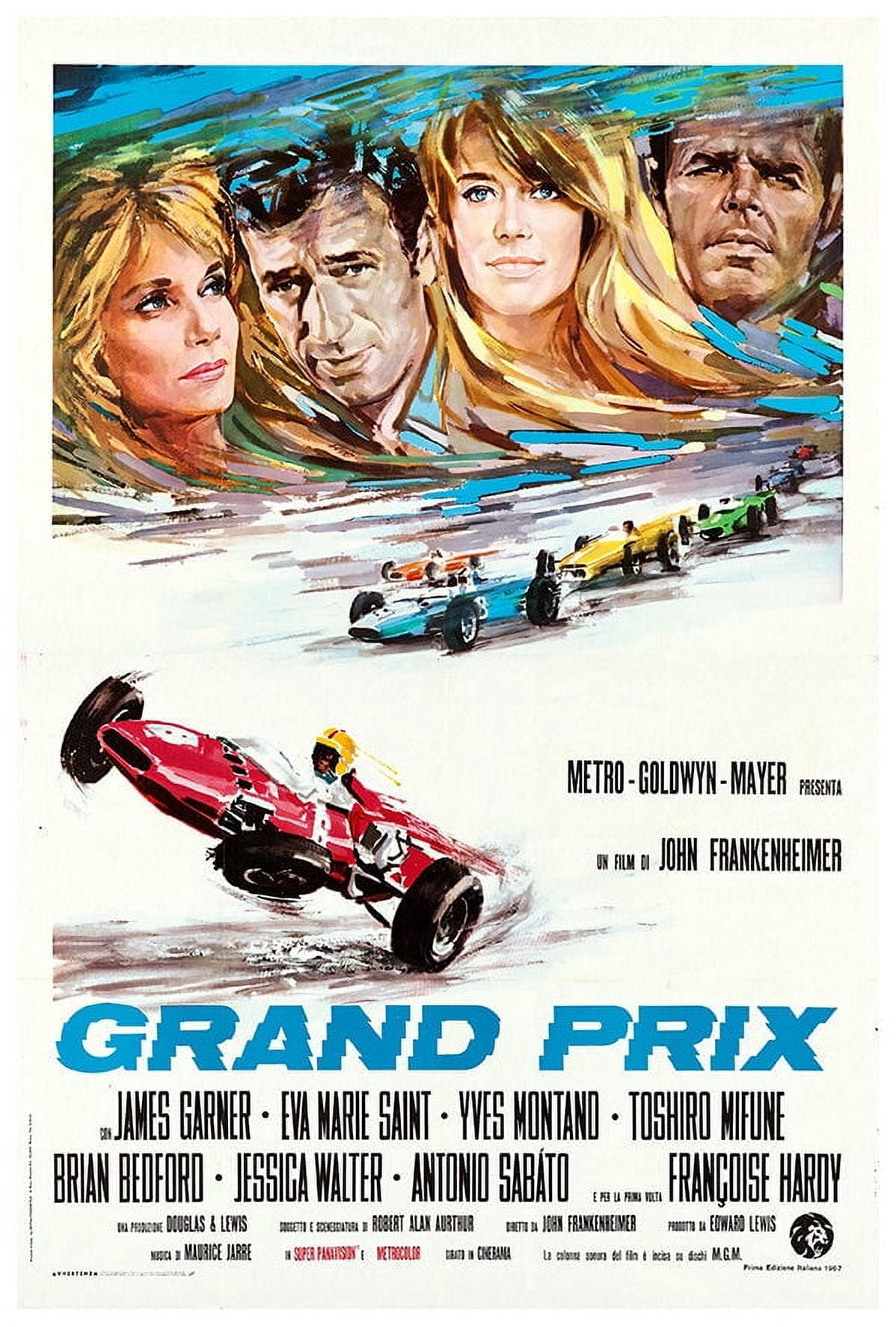 Grand Prix - James Gardner - italian -1967 - Vintage Racing Poster ...