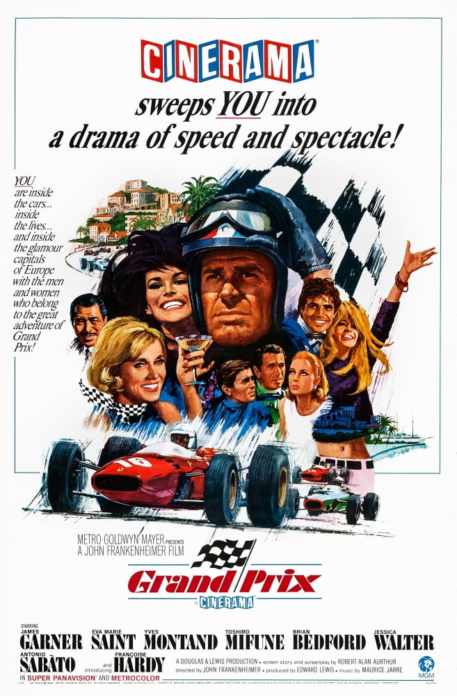 Grand Prix James Garner (Center) Antonio Sabato (Right Of Center) 1966 ...