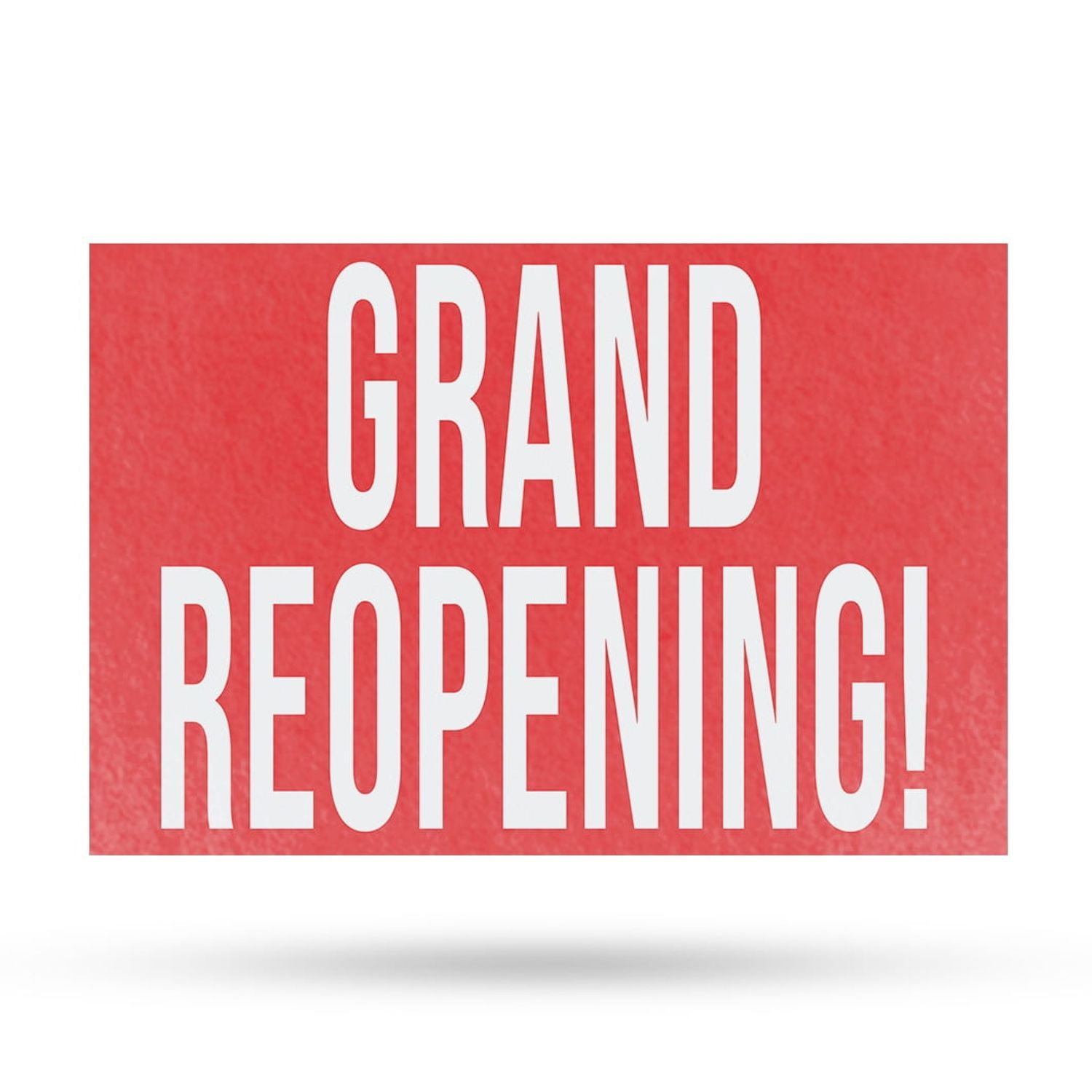 Grand Reopening Vinyl Decal 12 Inch x 16 Inch Weatherproof Heavy-Duty ...
