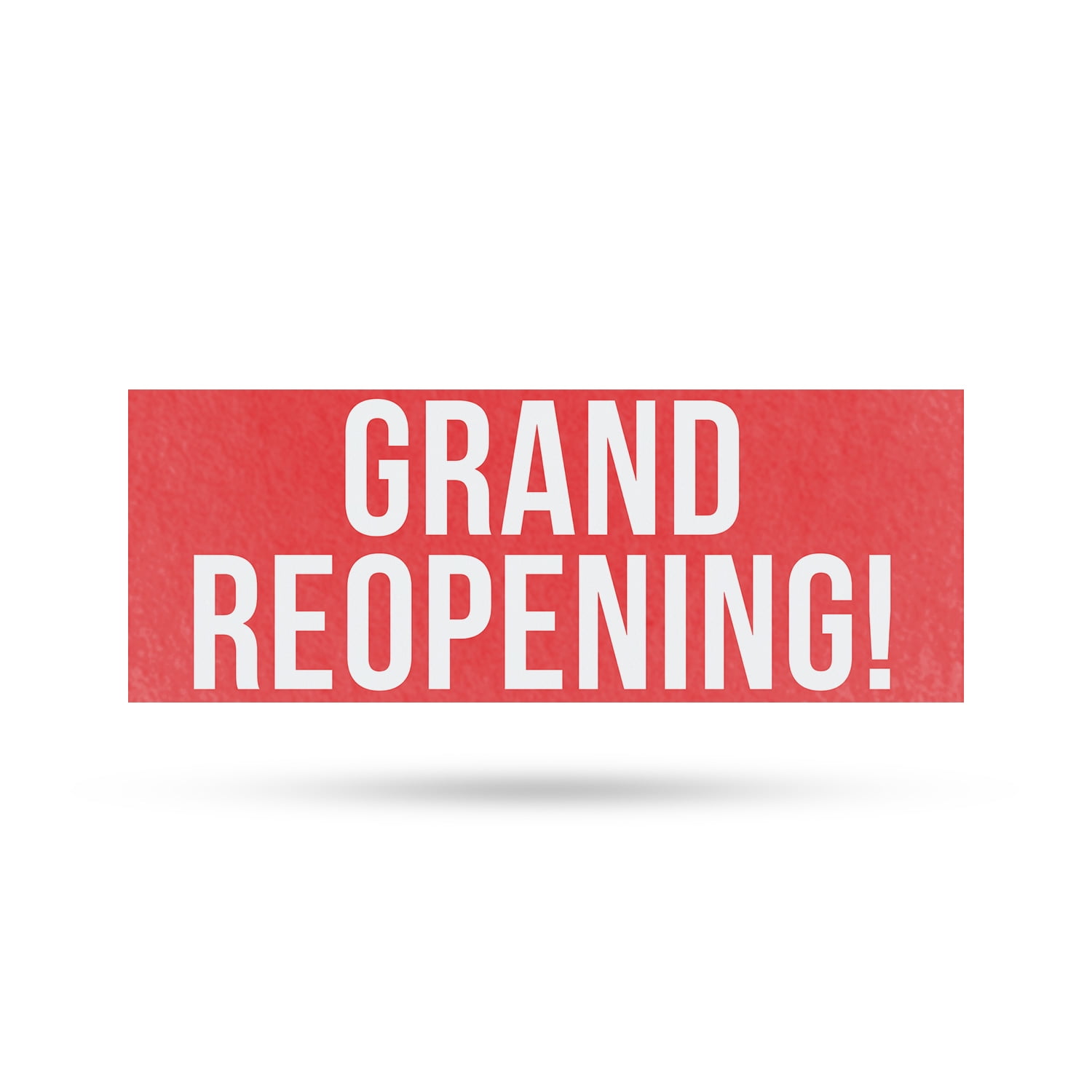 Grand Reopening Vinyl Decal 24 Inch x 9 Inch Weatherproof Heavy-Duty ...