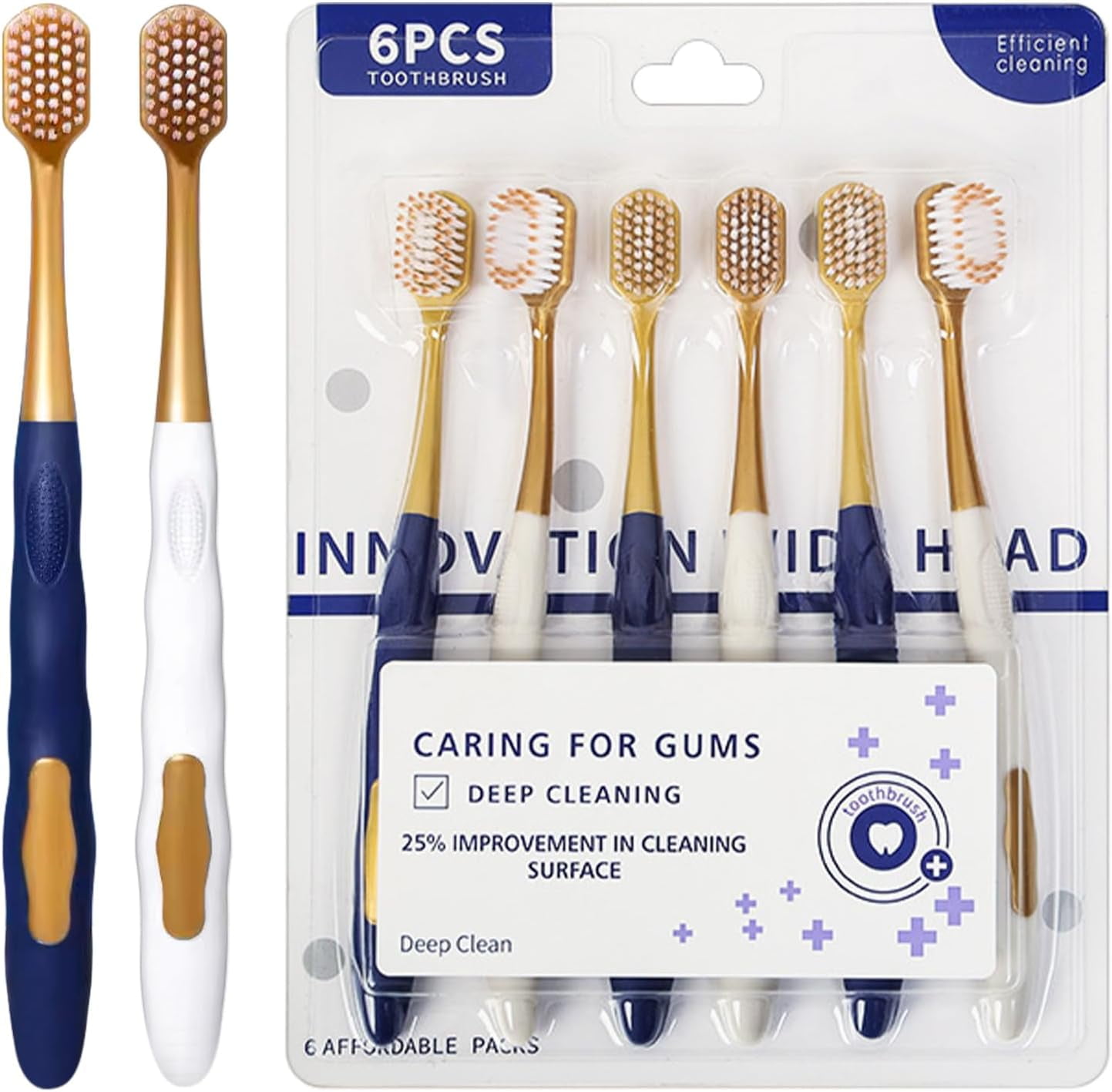 Grand Sale! Adult Wide Head Soft Hair Toothbrush, Manual Toothbrush ...