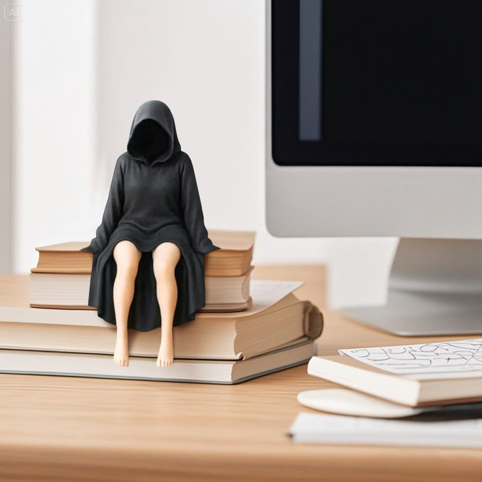 Grand Sale!Mysterious Statue,Gothic Hooded Queen Statue -Bookshelf ...