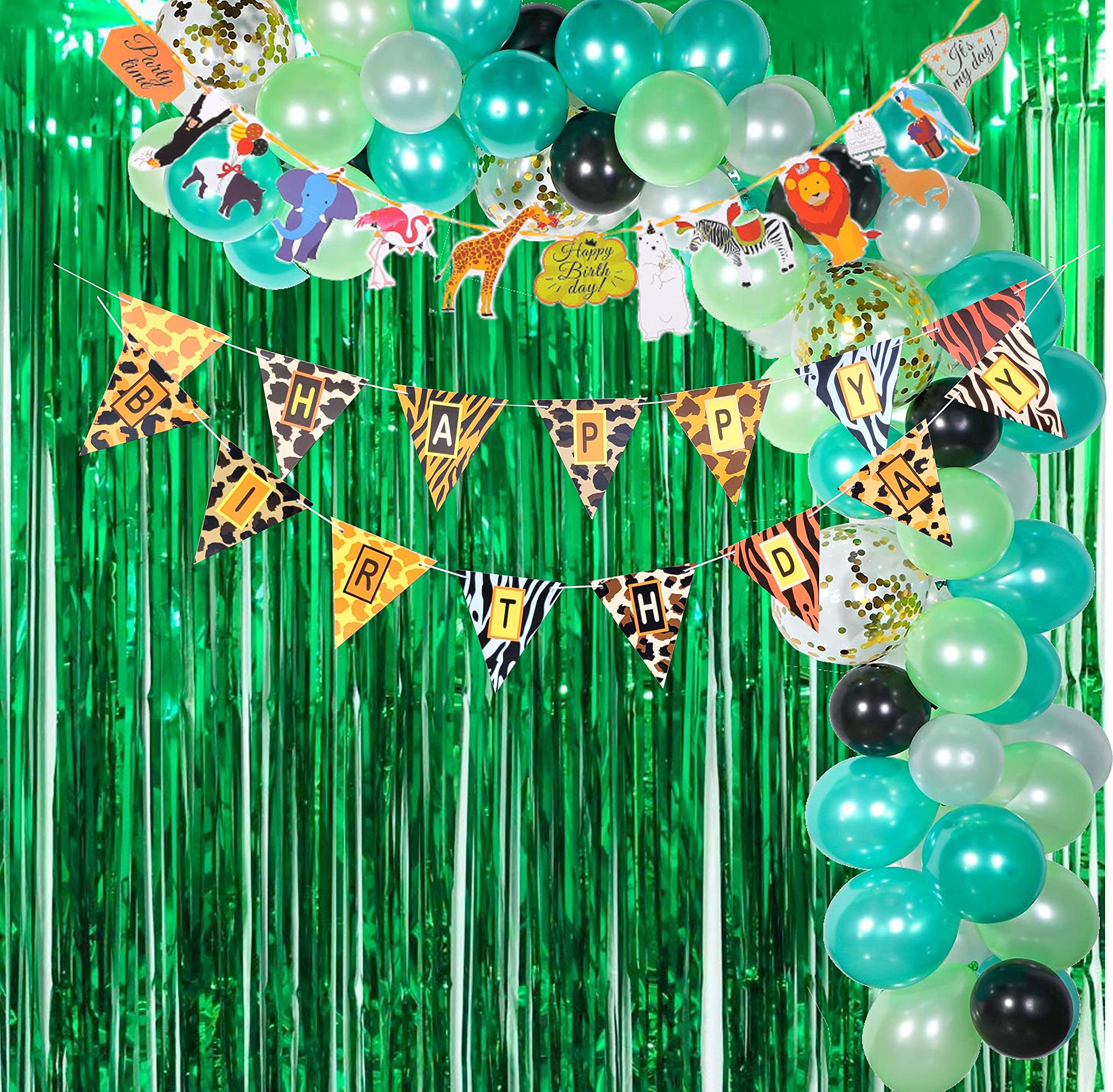 Grand Shop Jungle Theme Birthday Party Decoration Set - Walmart.com