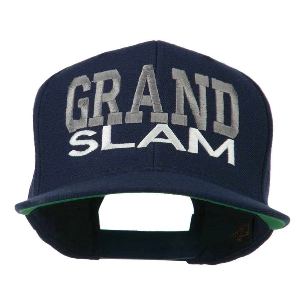 Grand Slam Embroidered Cap - Navy OSFM - Walmart.com