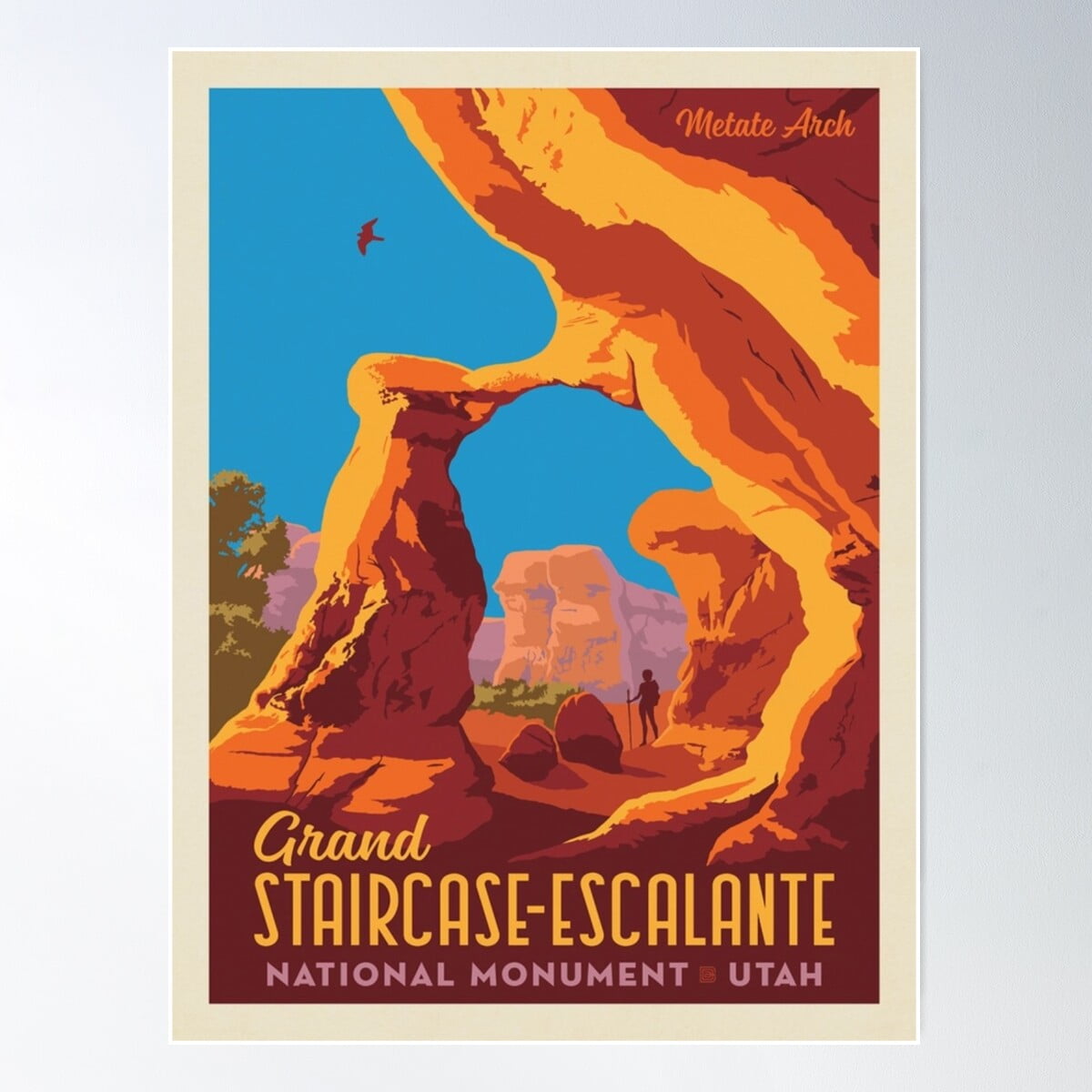 Grand Staircase Escalante National Monument Poster Wall Art, Modern ...