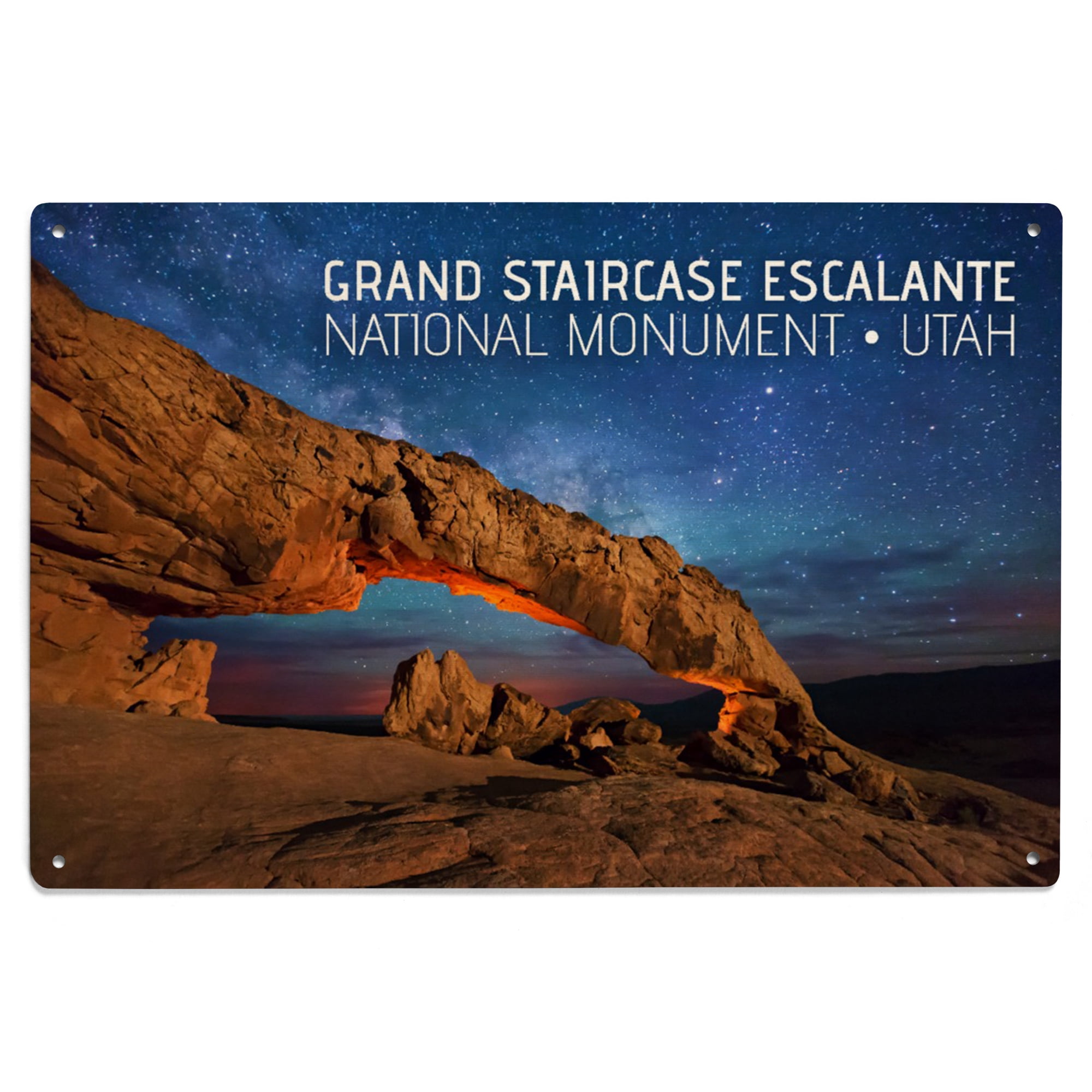 Grand Staircase-Escalante National Monument, Utah, Arch under Milky Way ...