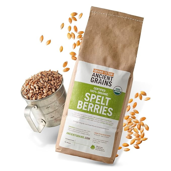 Grand Teton Ancient Grains - 100% Organic Spelt Berries, Whole Unmilled ...