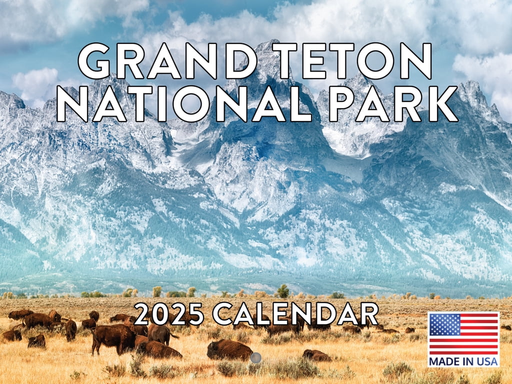 Grand Teton National Park Calendar 2025 Monthly Wall Calender Wyoming ...