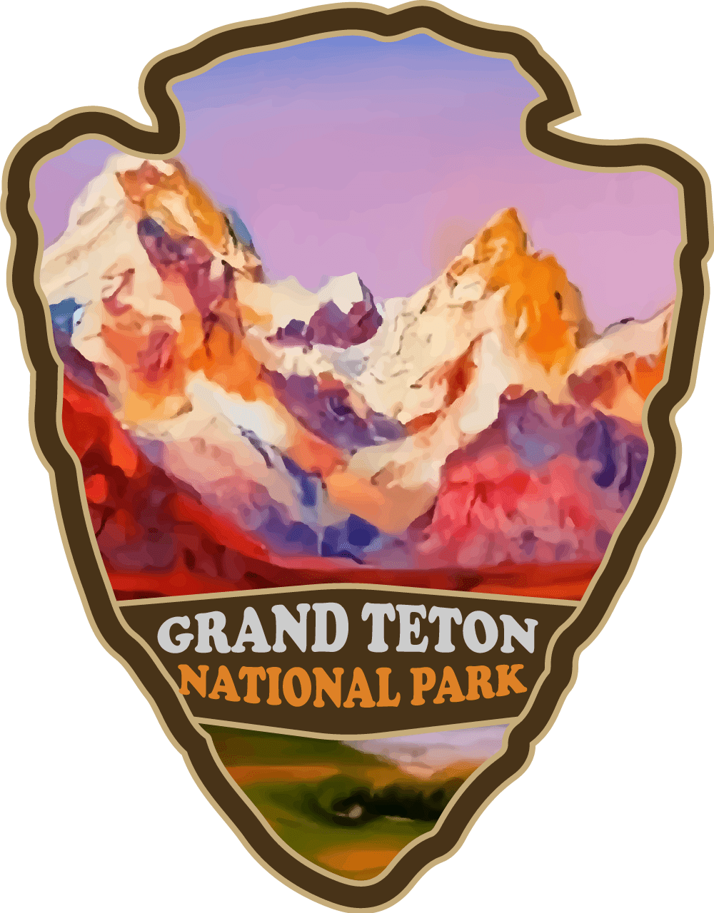 Grand Teton National Park Decal Sticker 6 inches - US National Parks ...