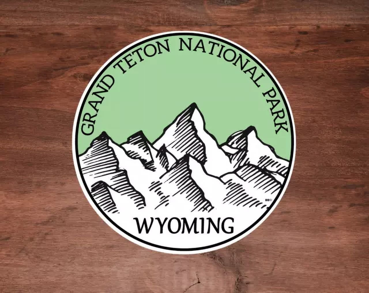 Grand Teton National Park Decal Sticker Wyoming Sticker Phone Decal ...