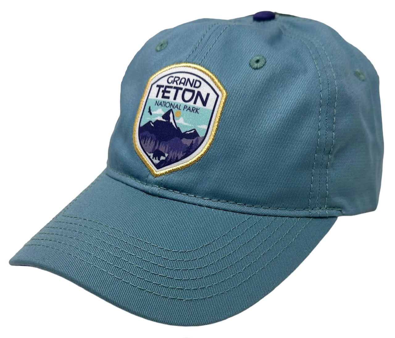 Grand Teton National Park Men's Embroidered Patch Unstructured Dad Hat ...